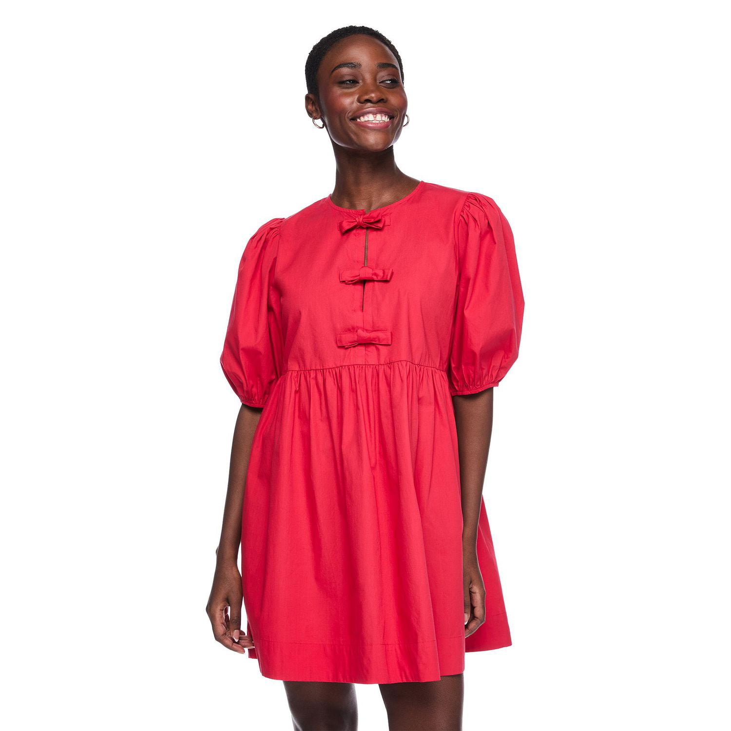 Click here for George Womens Bow Front Poplin Dress L prices