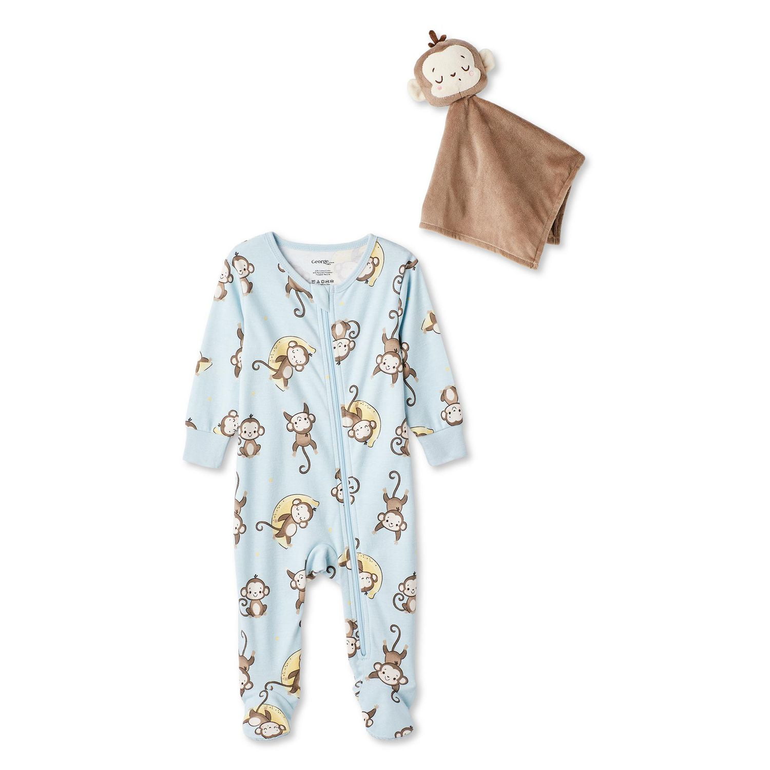 Click here for George Baby Boys Two Piece Sleeper Set 0-3 Months prices