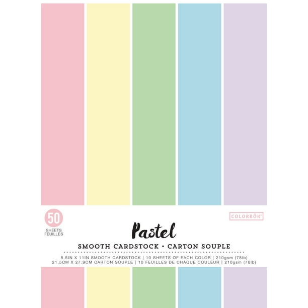 Colorbok Pastel Smooth Cardstock, 50 Sheets - Walmart.ca