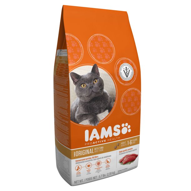 Iams ProActive Adult 1-6 years Health Original with Tuna Cat Food ...