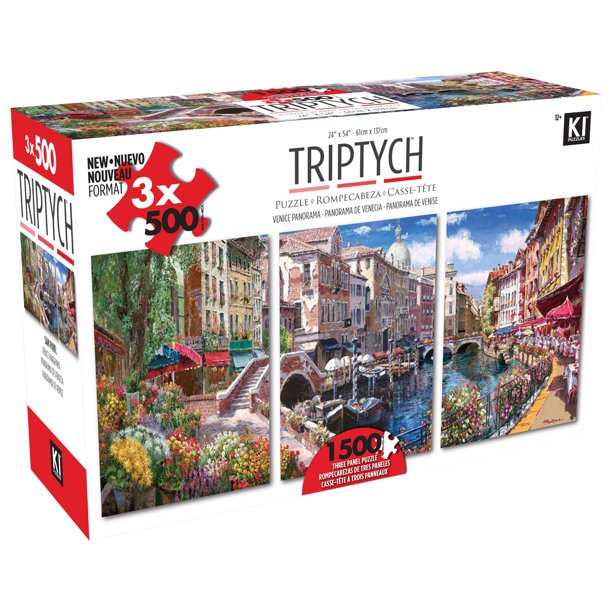 1500 piece TRIPTYCH Sam Park “Jardin de fleurs” Jigsaw Puzzle - Walmart.ca