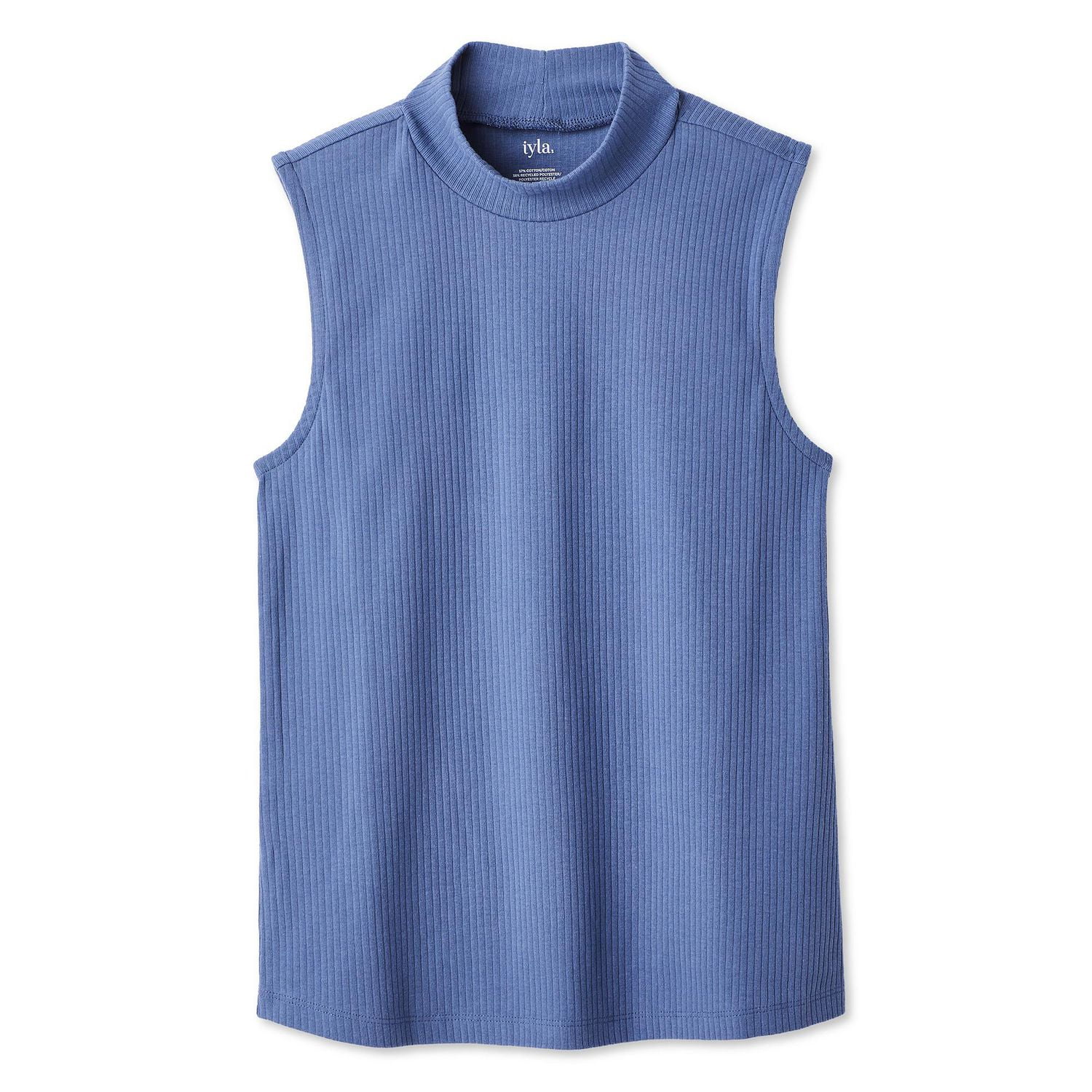 Click here for Iyla Womens Mock-Neck Rib Top S prices