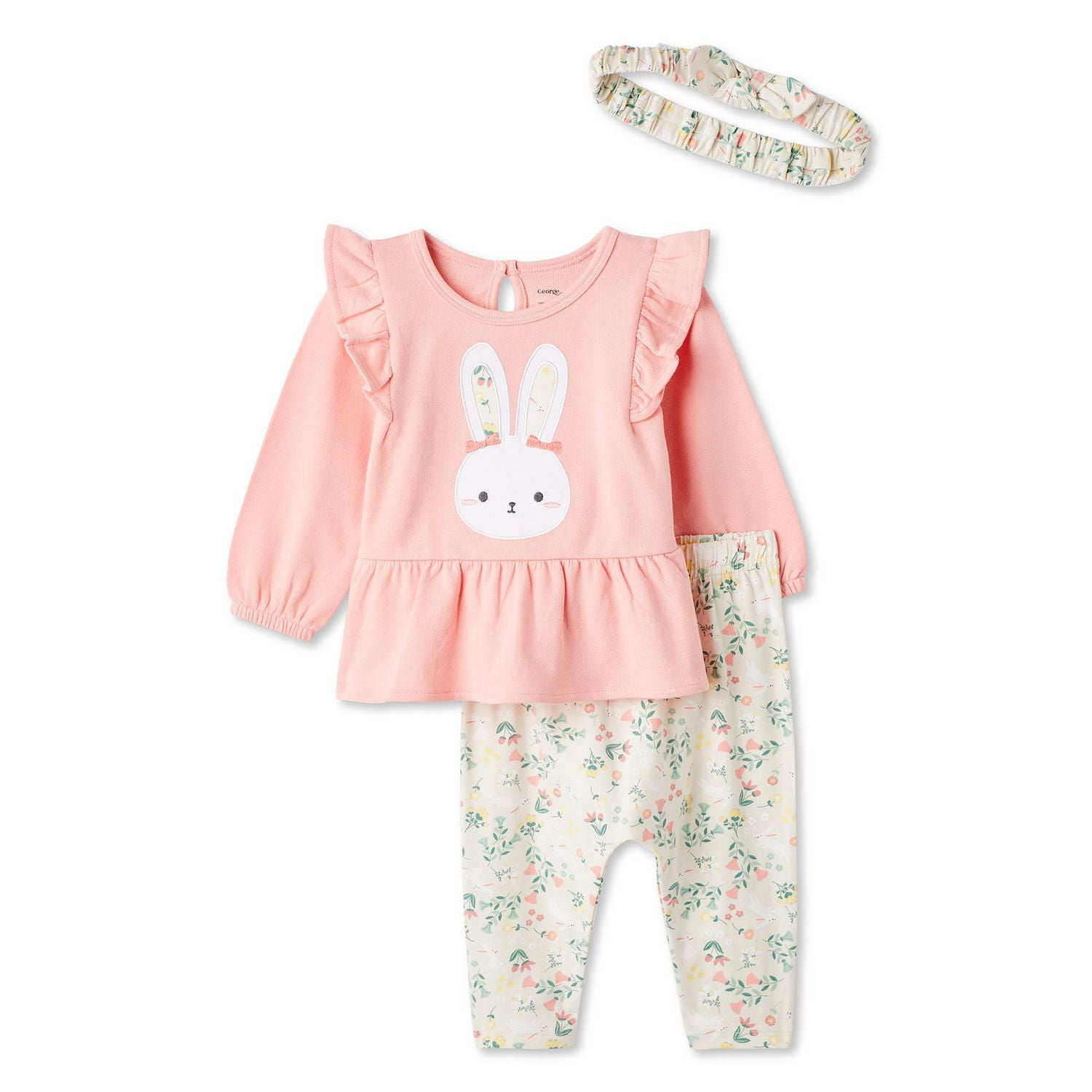 Click here for George Baby Girls Three Piece Legging Set 3-6 Mont... prices