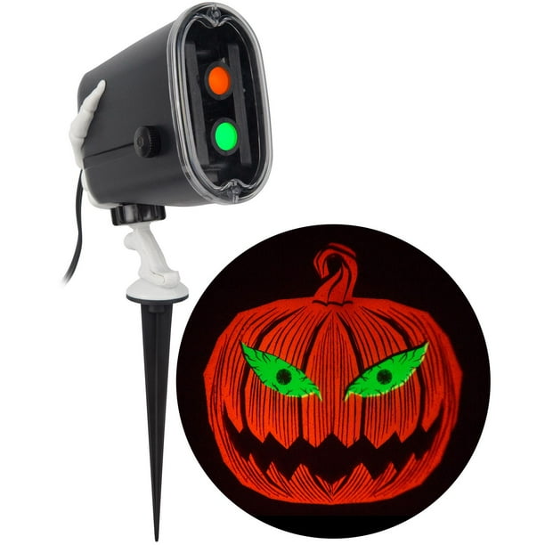 Halloween Lightshow Projection Plus EyeScreams+Static Creepy JOL w ...