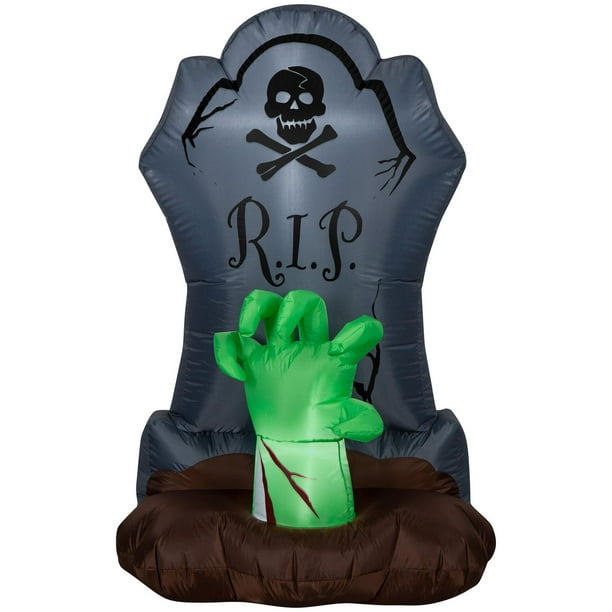 Airblown Tombstone RIP w/Zombie Hand Scene, Tombstone RIP w/Zombie Hand ...