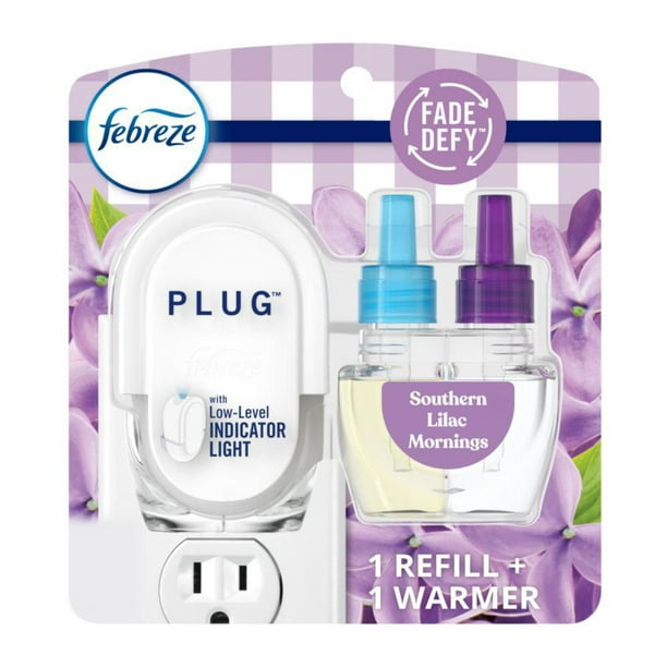 Febreze Fade Defy PLUG Air Freshener & Odor Fighter Starter Kit with ...