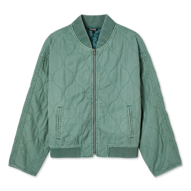 George Women's Quilted Bomber Jacket, Sizes XS-XXL - Walmart.ca