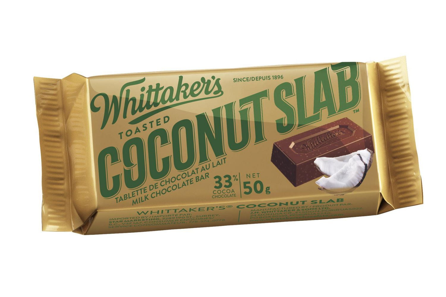 Click here for Whittakers Coconut Slab prices