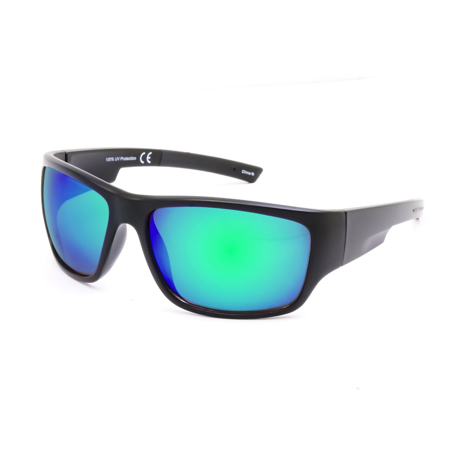 Click here for George Mens Black And Green Wraparound Sunglasses... prices