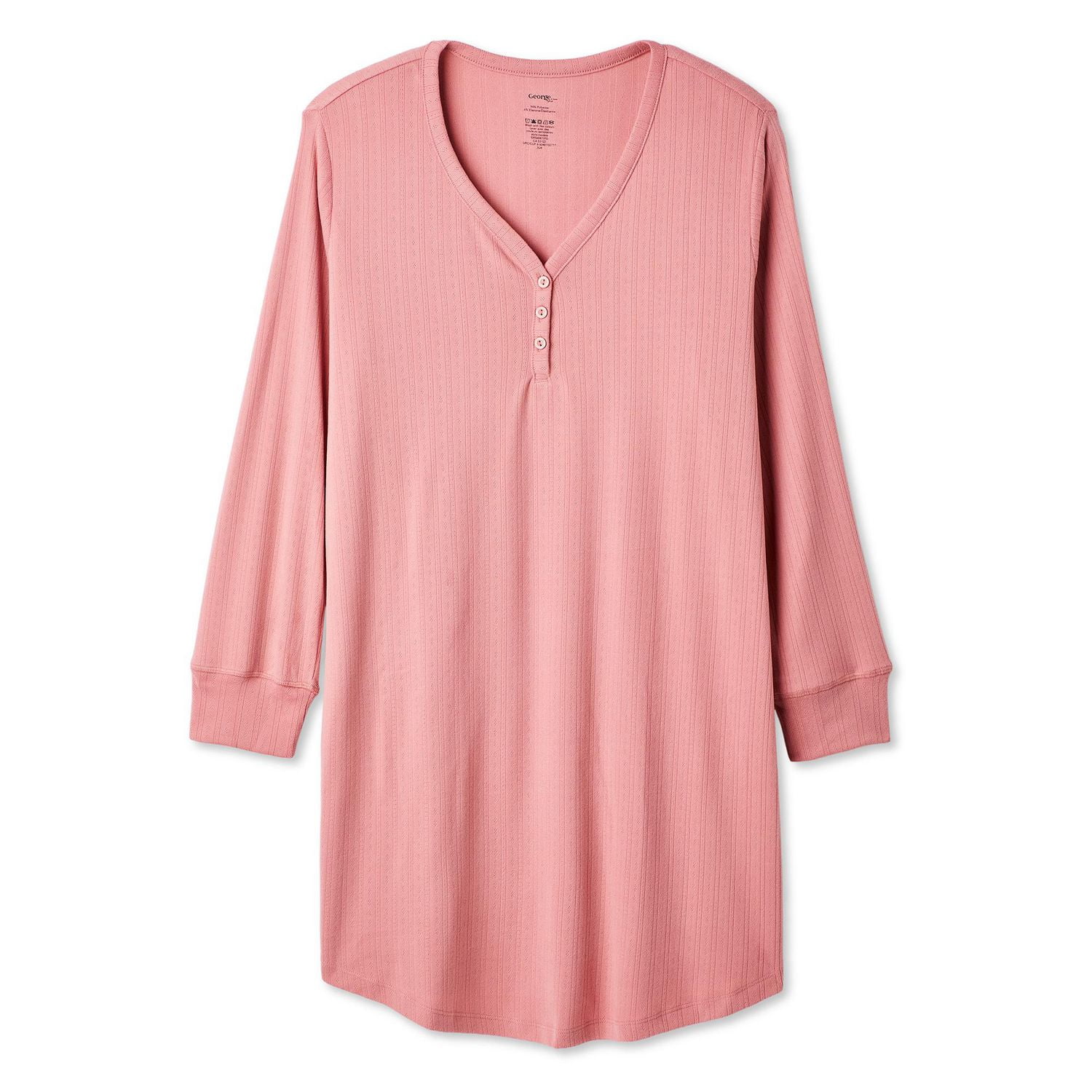 Click here for George Womens Plus Henley Nightshirt 3x prices