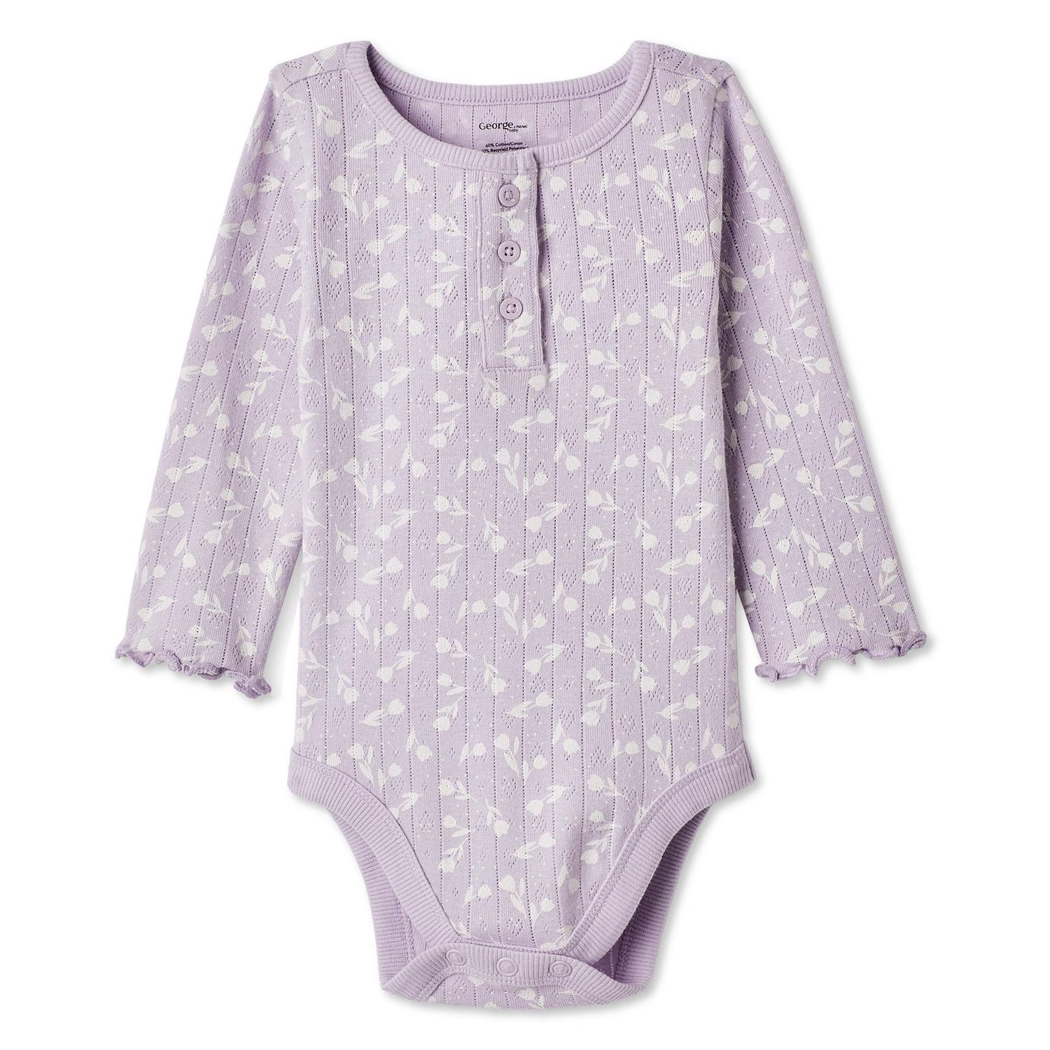 Click here for George Baby Girls Henley Bodysuit 0-3 Months prices