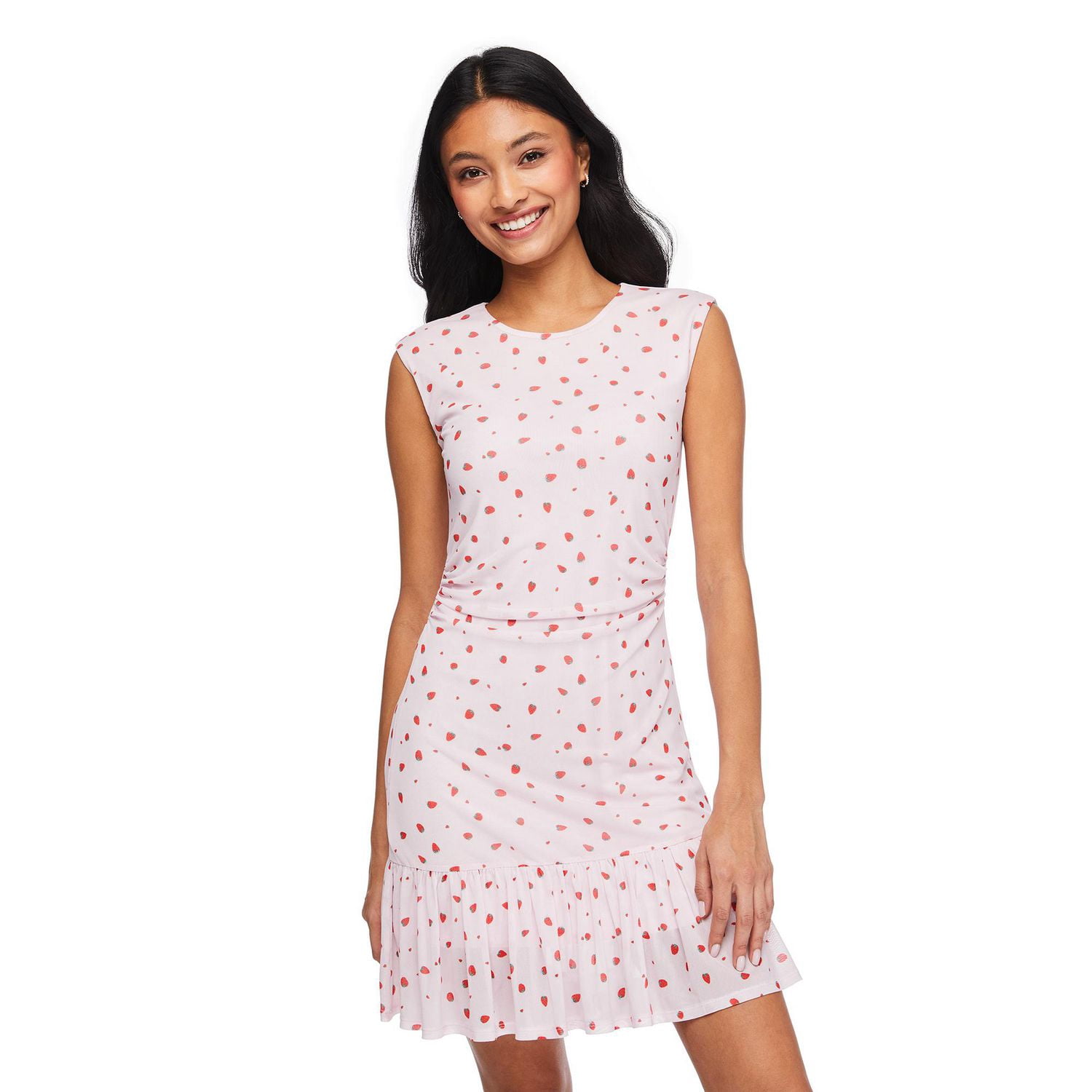 Click here for No Boundaries Womens Ruffle Mesh Dress L prices