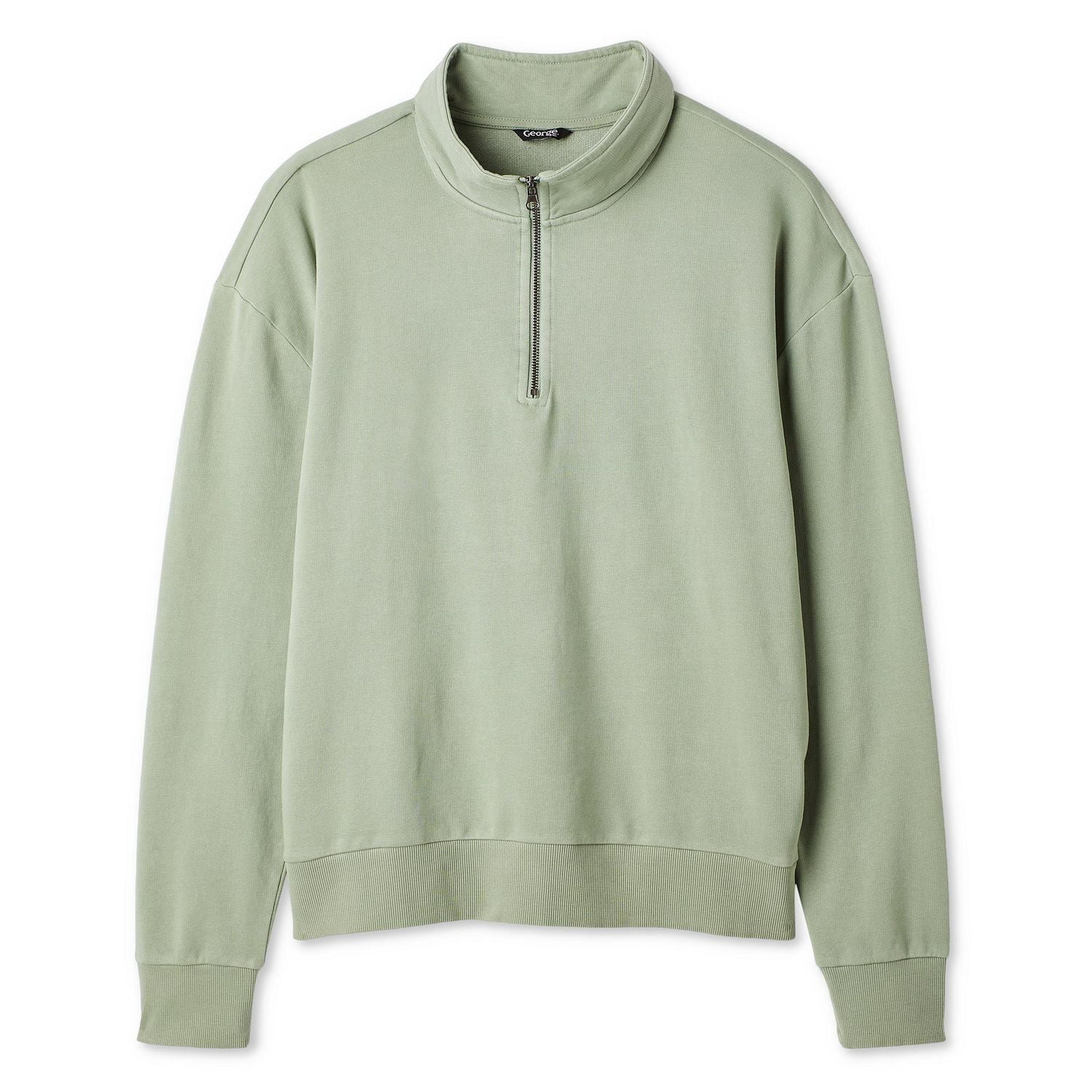 Click here for George Mens Quarter Zip Sweatshirt L prices