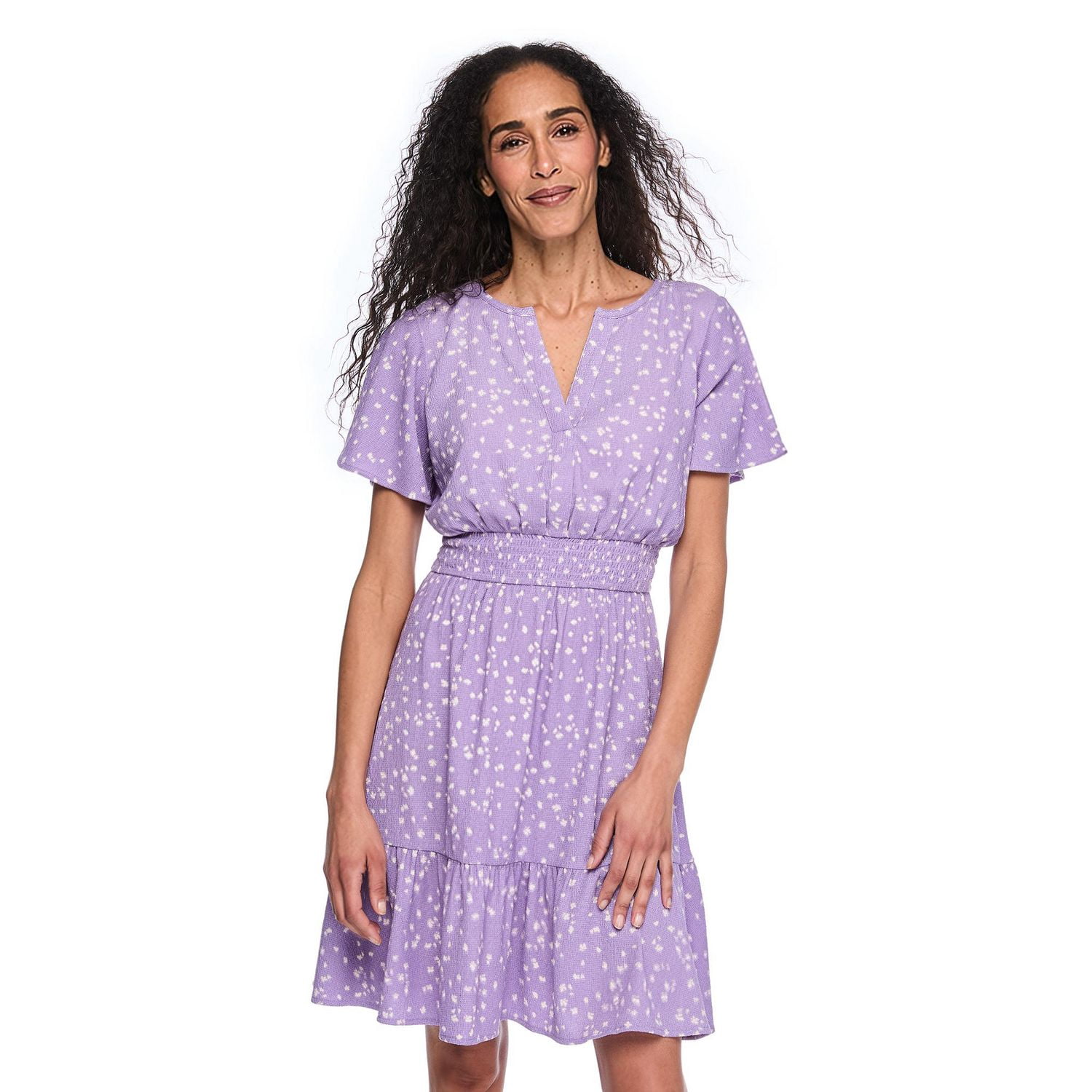 Click here for Iyla Womens Smocked Midi Dress L prices