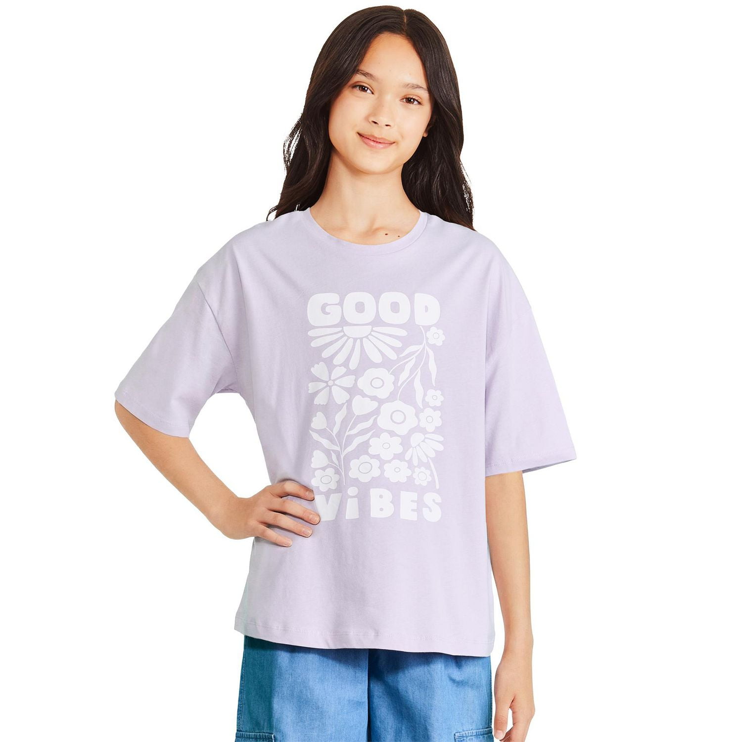 Click here for Athletic Works George Girls Oversized Boxy T-Shirt... prices