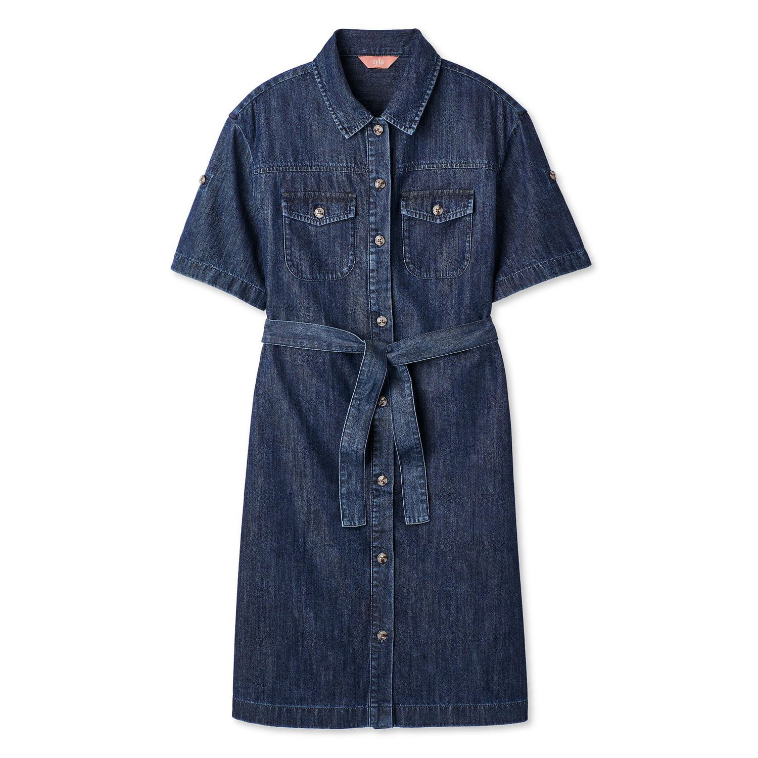 Click here for Iyla Womens Button-Up Denim Dress L prices
