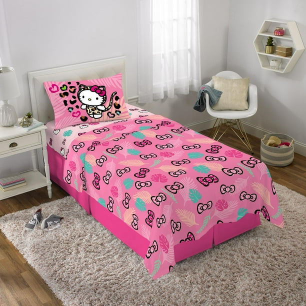 Hello Kitty "Wild Jungle" Twin Sheet Set, Hello Kitty Twin Sheet Set ...