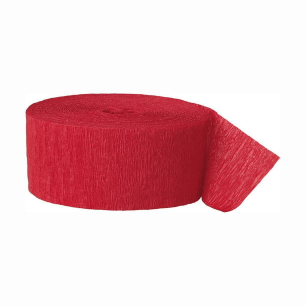 Ruby Red Crepe Streamer, 81 ft, One 81ft Streamer - Walmart.ca