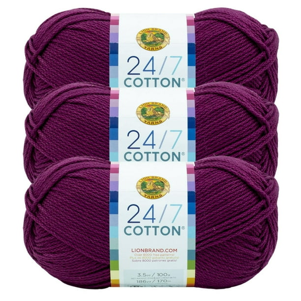 Lion Brand 24/7 Cotton Yarn (3 Pack)- Hay Bale - Walmart.ca