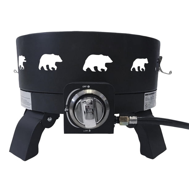 Paramount Bear-Pattern Campfire Portable Gas Fire Pit - Walmart.ca
