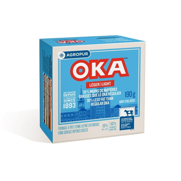 Oka Light 30% M.F.Firm Surface Ripened Cheese - Walmart.ca
