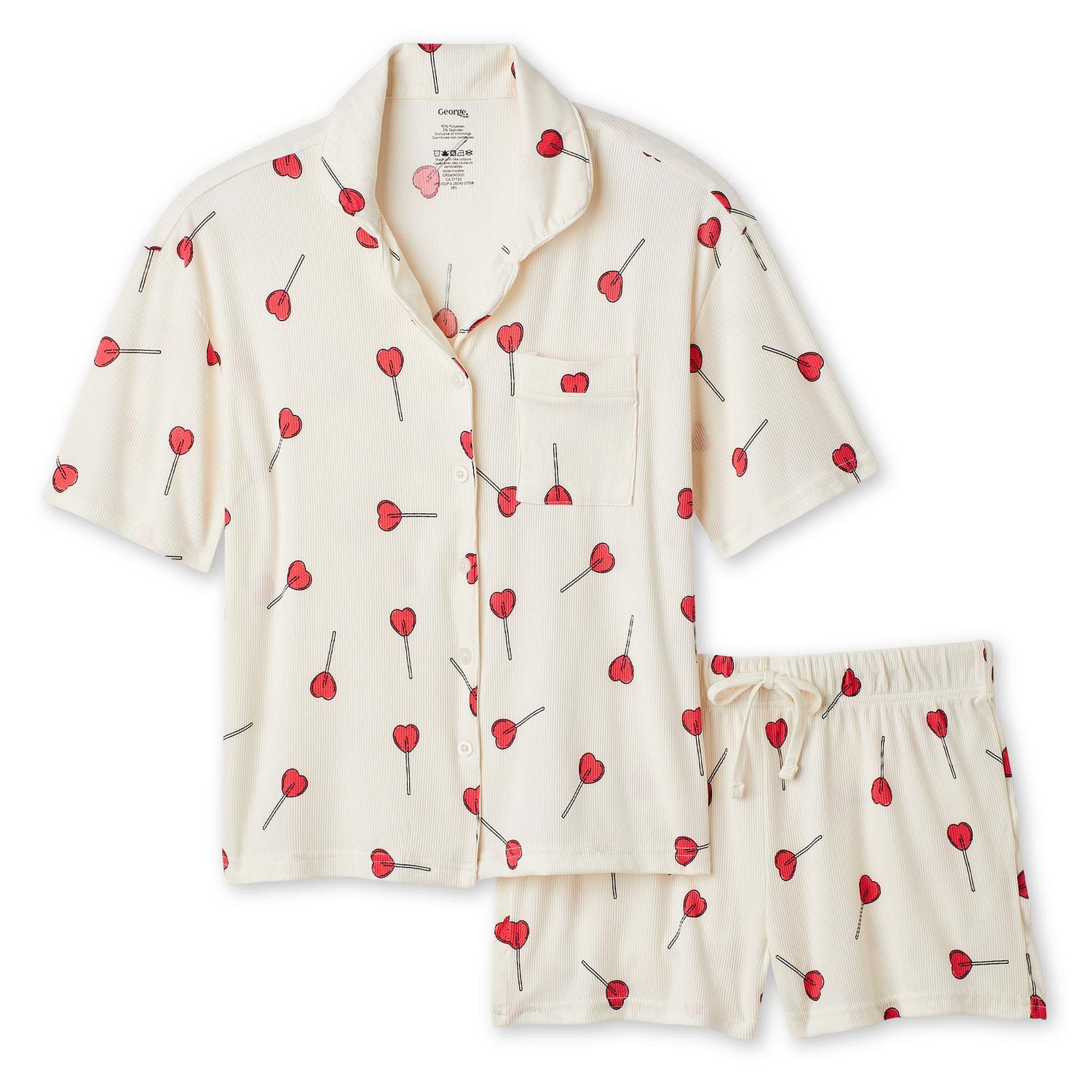 Click here for George Womens Two Piece Pajama Set L prices