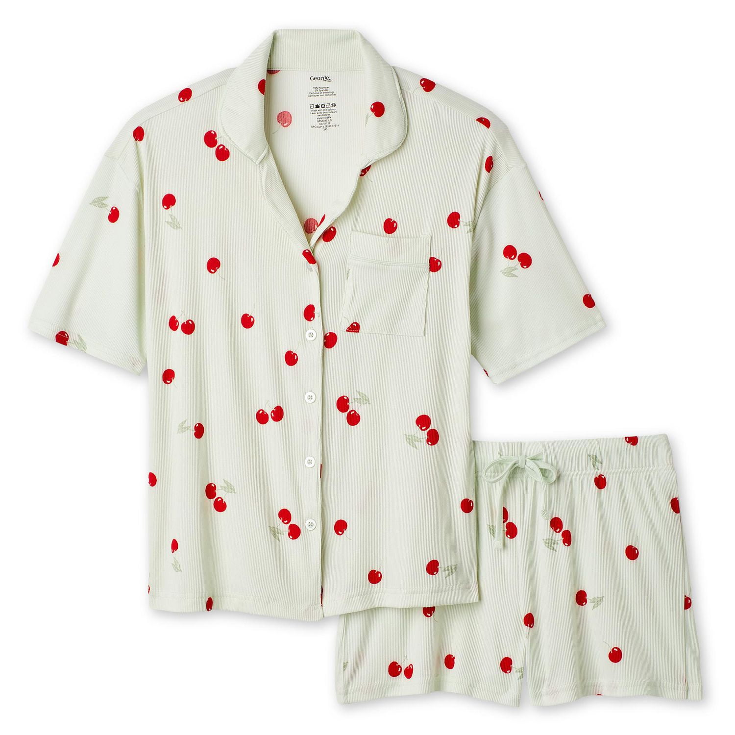 Click here for George Womens Two Piece Pajama Set S prices
