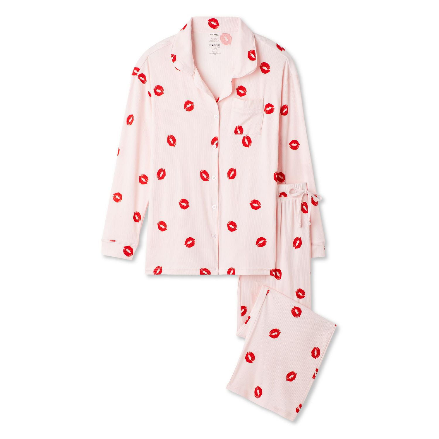 Click here for George Womens Two Piece Pajama Set L prices