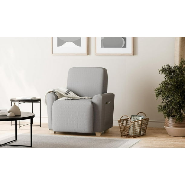 Pixel Soft Stretch Recliner Slipcover, Furniture Cover Made of 20% ...
