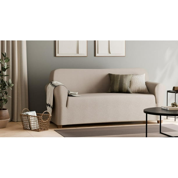 SmartFit Waterproof Stretch Sofa Slipcover with Textured Performance ...