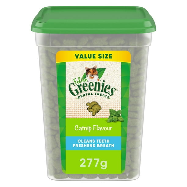 FELINE GREENIES Cat Treats Adult Natural Dental Care Catnip Flavour ...