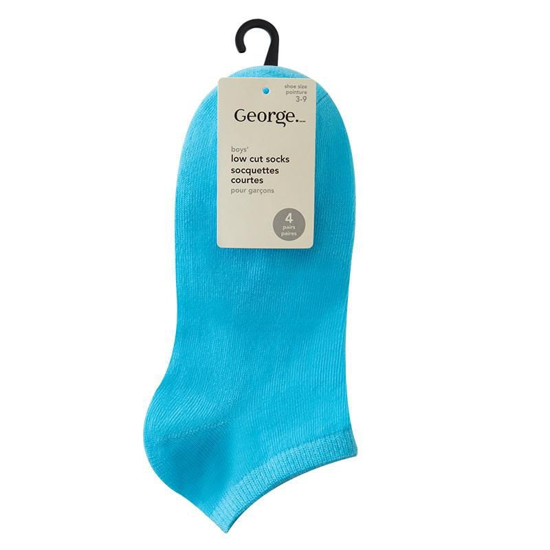Click here for George Boys 4 Pack Low-Cut Socks 3-9 prices