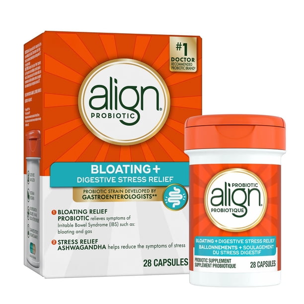Align Probiotic, Bloating + Digestive Stress Relief, Probiotic for ...