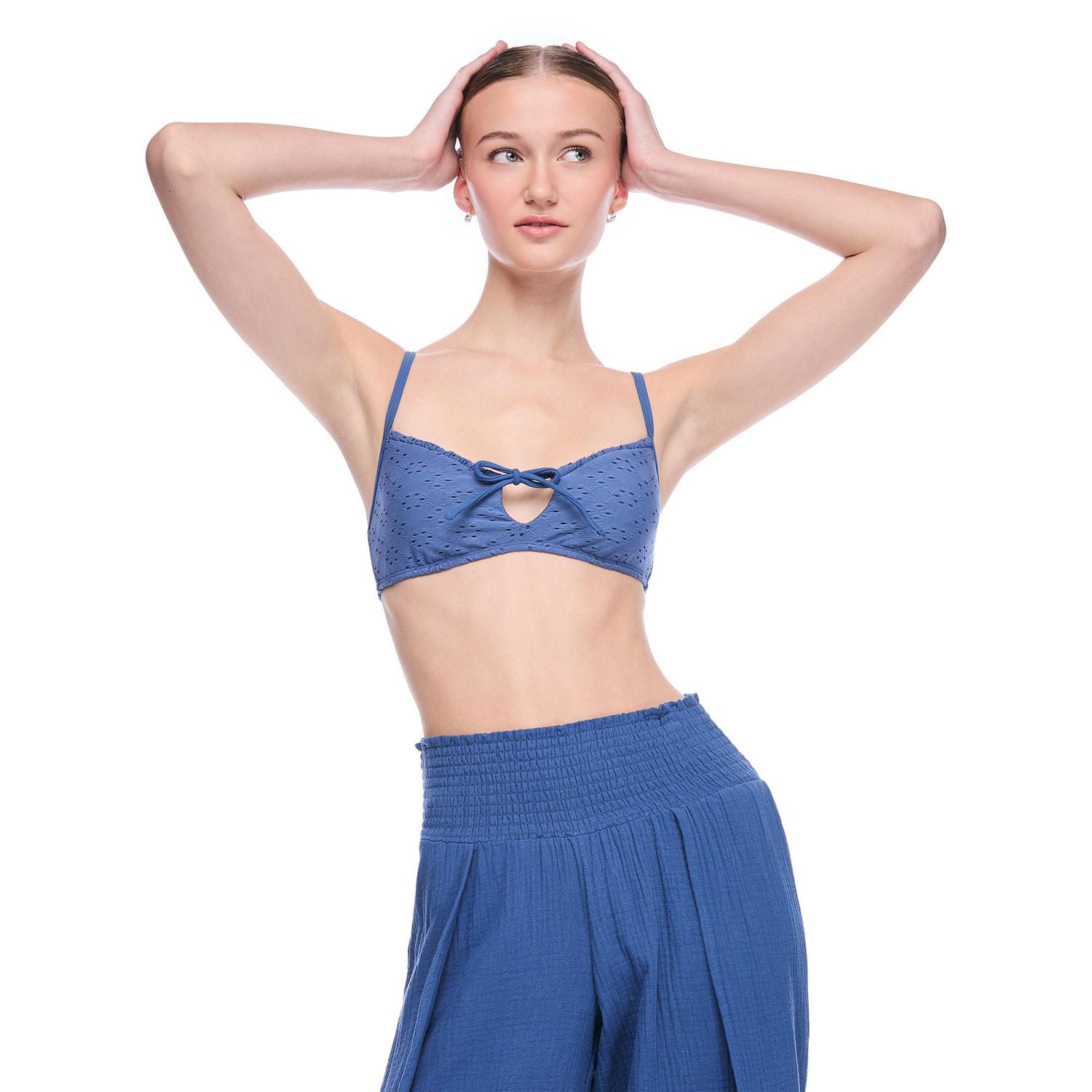 Click here for No Boundaries Womens Tie Front Bikini Top M prices