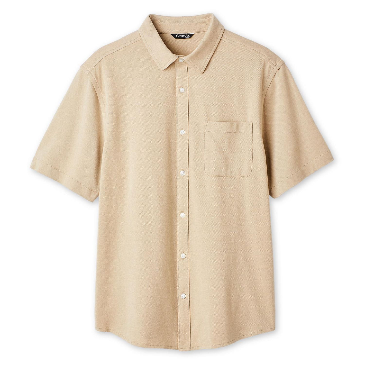 Click here for George Mens Knit Button-Up Shirt L prices