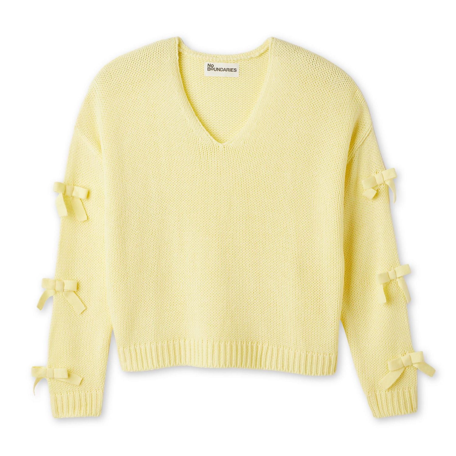 Click here for No Boundaries Womens Bow Sweater L prices