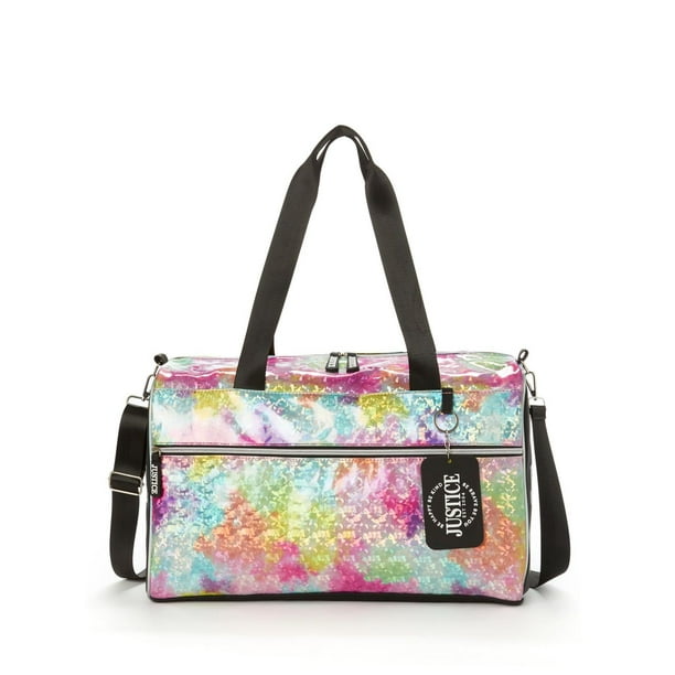 JUSTICE DUFFEL BAG CRACKED HOLOGRAPHIC - Walmart.ca
