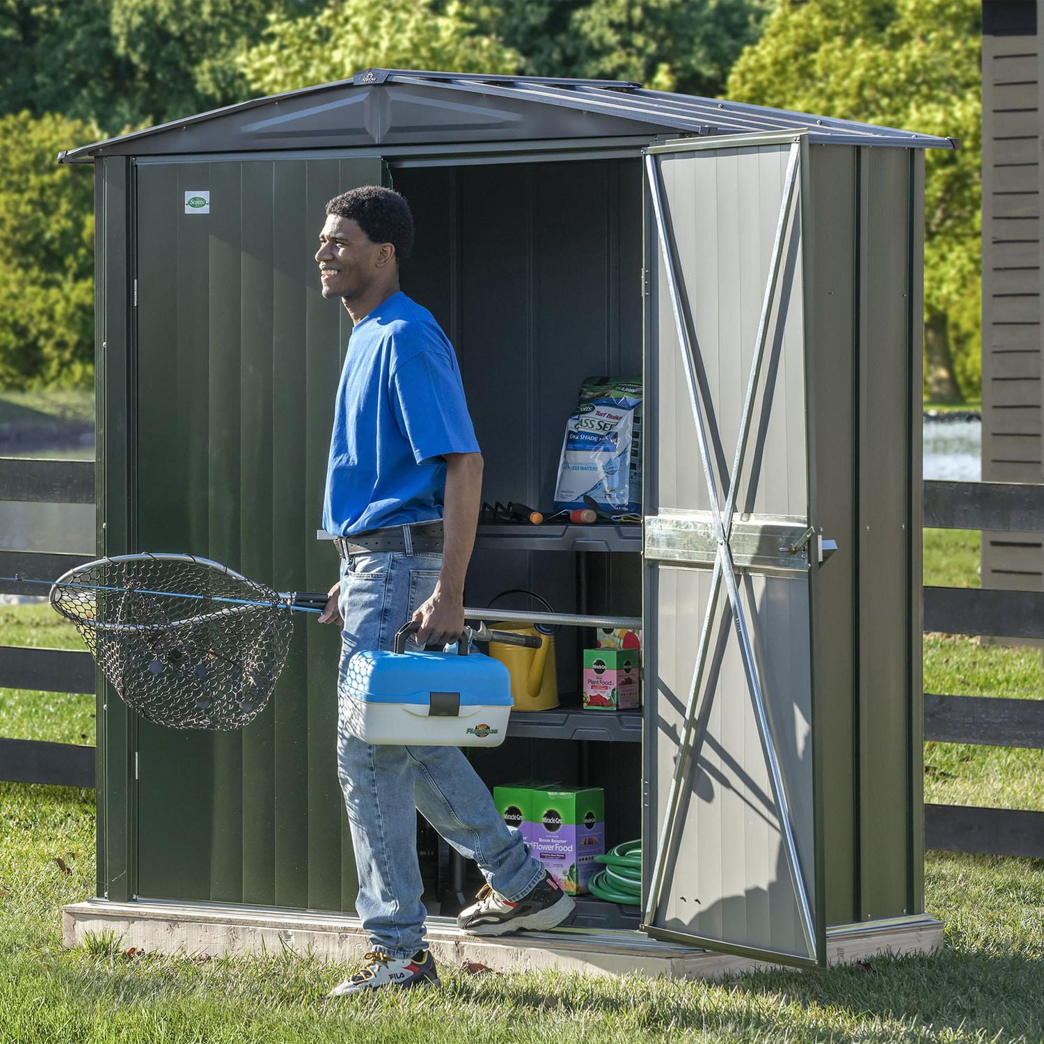 Click here for Scotts Garden Storage Cabinet 6 X 3 Ft 6 Ft prices