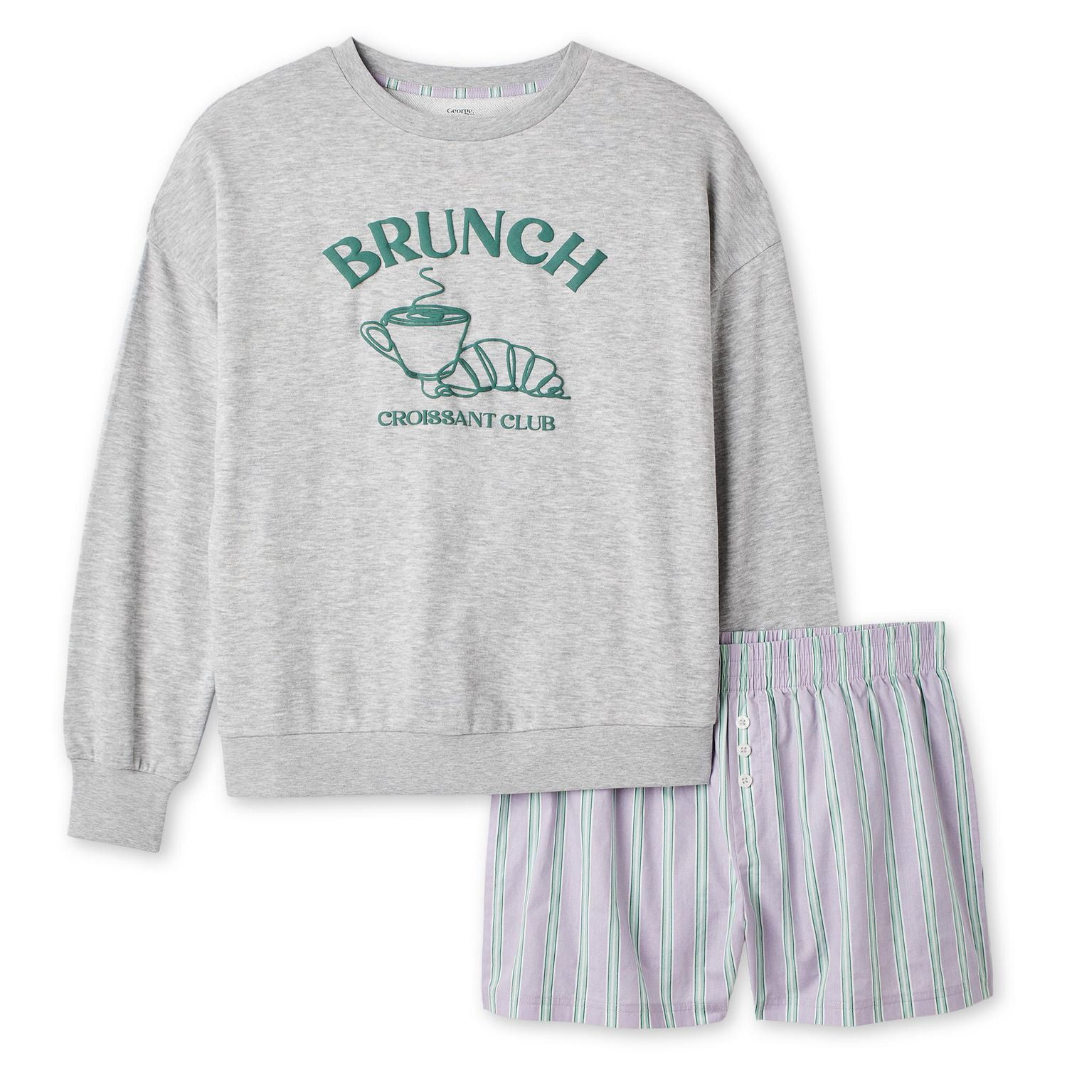 Click here for George Womens Two Piece Pajama Set L prices