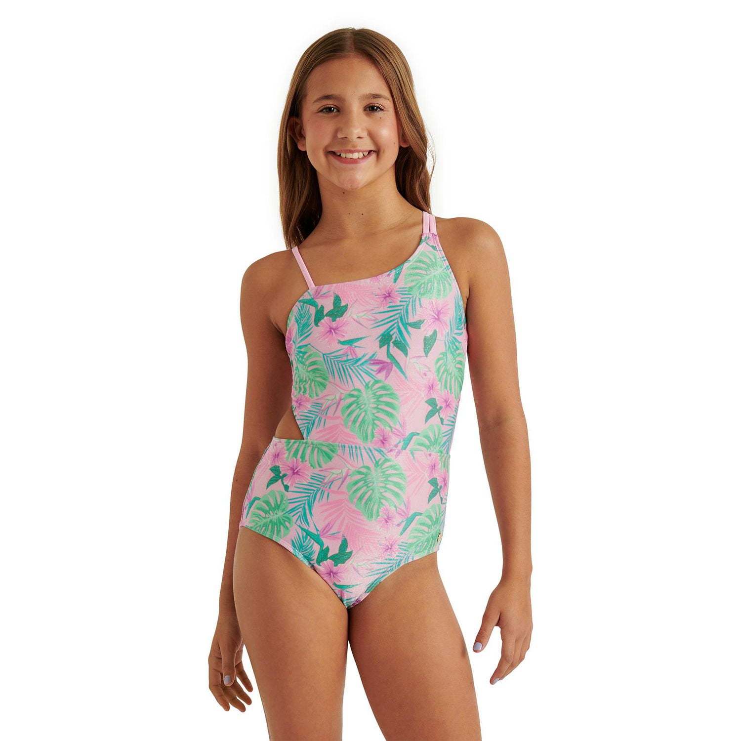 Click here for Justice Girls One Shoulder One Piece Swimsuit Xl prices