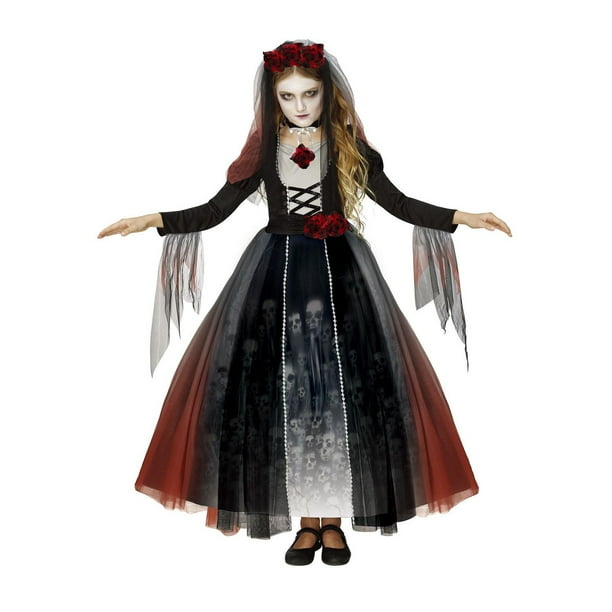 PARTYHOLIC ZOMBIE BRIDE COSTUME (MEDIUM), ZOMBIE BRIDE COSTUME (MEDIUM ...