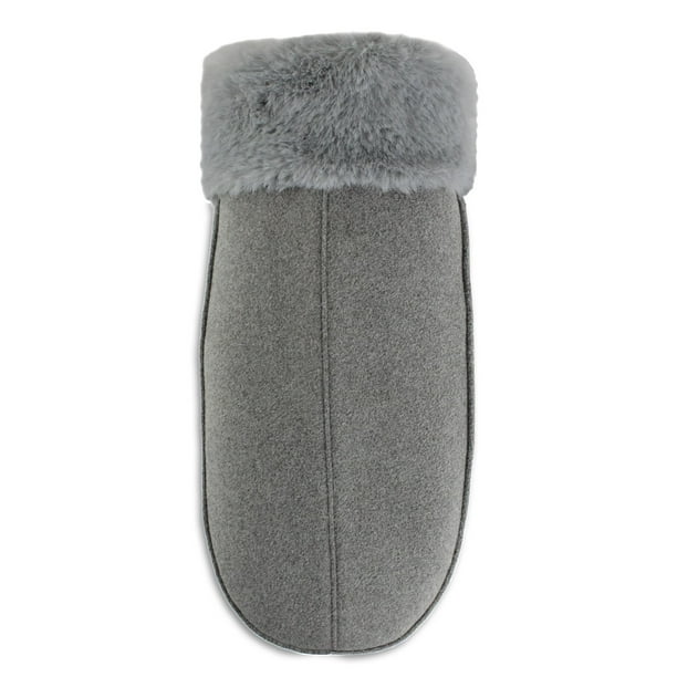Hot Paws Ladies' Insulated Faux Fur Jersey Mittens - Walmart.ca