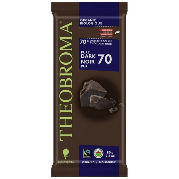 70% PURE DARK CHOCOLATE BAR, 70% vegan dark chocolate bar - Walmart.ca