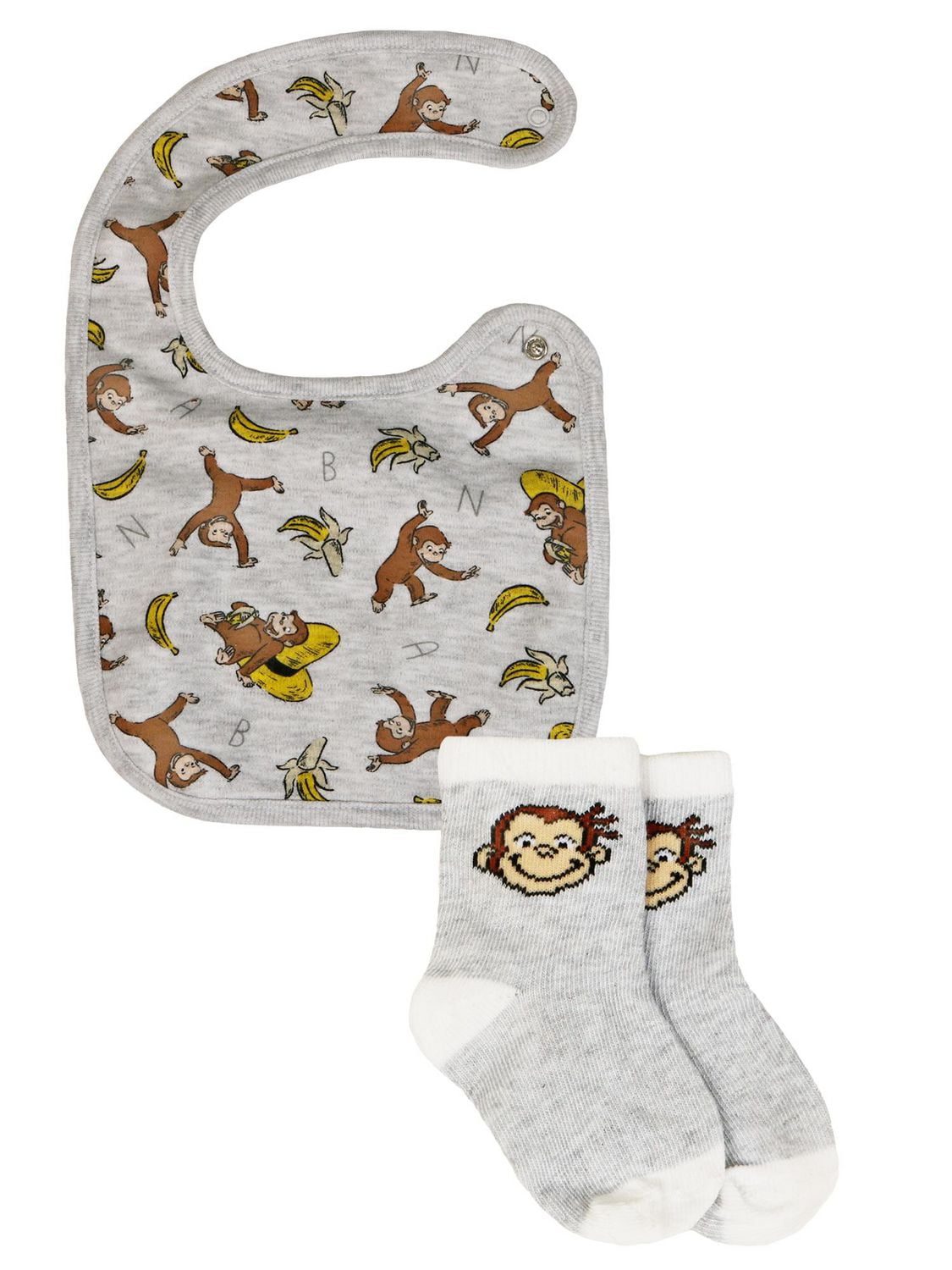 Curious George Bib and Sock for Baby | Walmart Canada