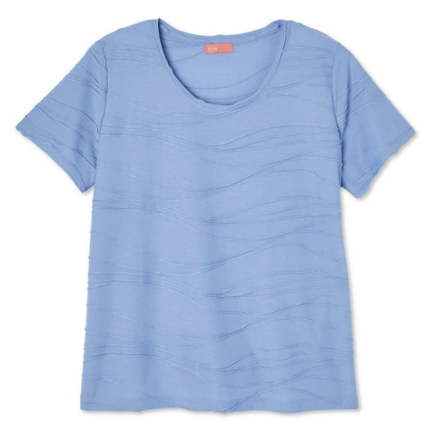 Iyla Plus Women's Ripple Tee, Sizes 1X-4X - Walmart.ca
