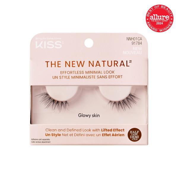 KISS The New Natural, False Eyelashes, Glowy Skin, Single Pack, 1 Pair ...