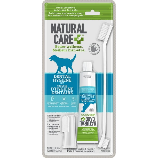 Natural Care Dental Hygiene Dog Dental Care Kit, 3 Pack Dental Kit ...