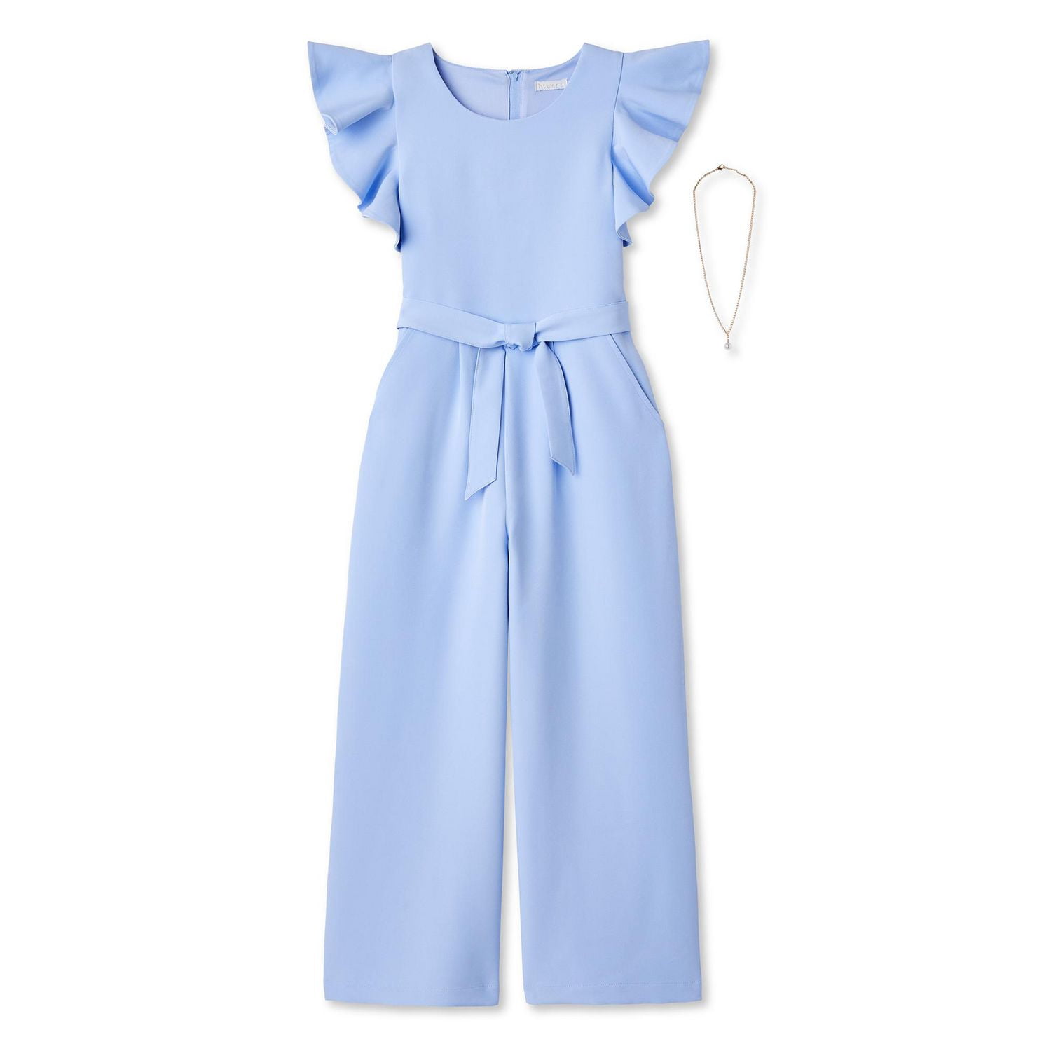 Click here for Btween Girls Flutter Sleeve Jumpsuit L prices