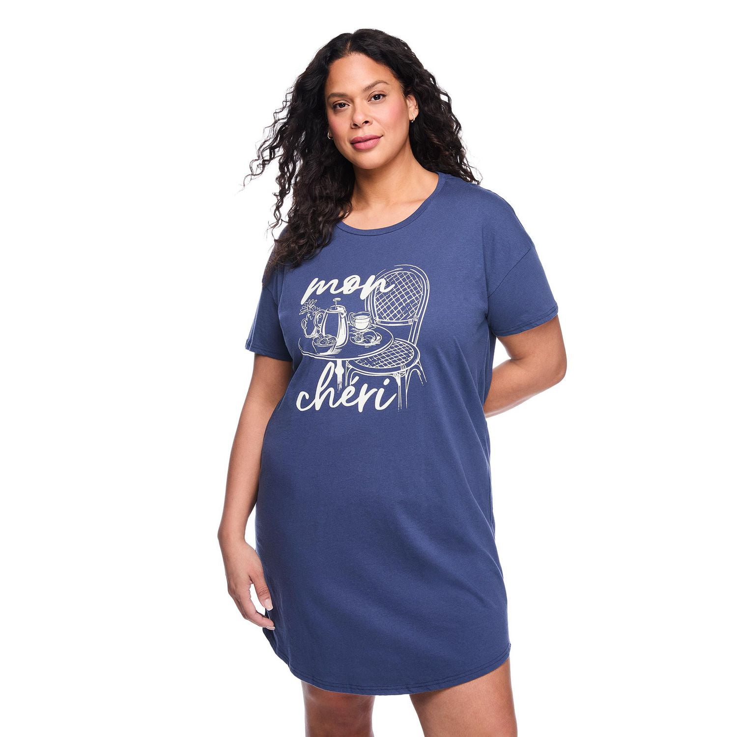 Click here for George Womens Plus Crew-Neck Nightshirt 1x prices