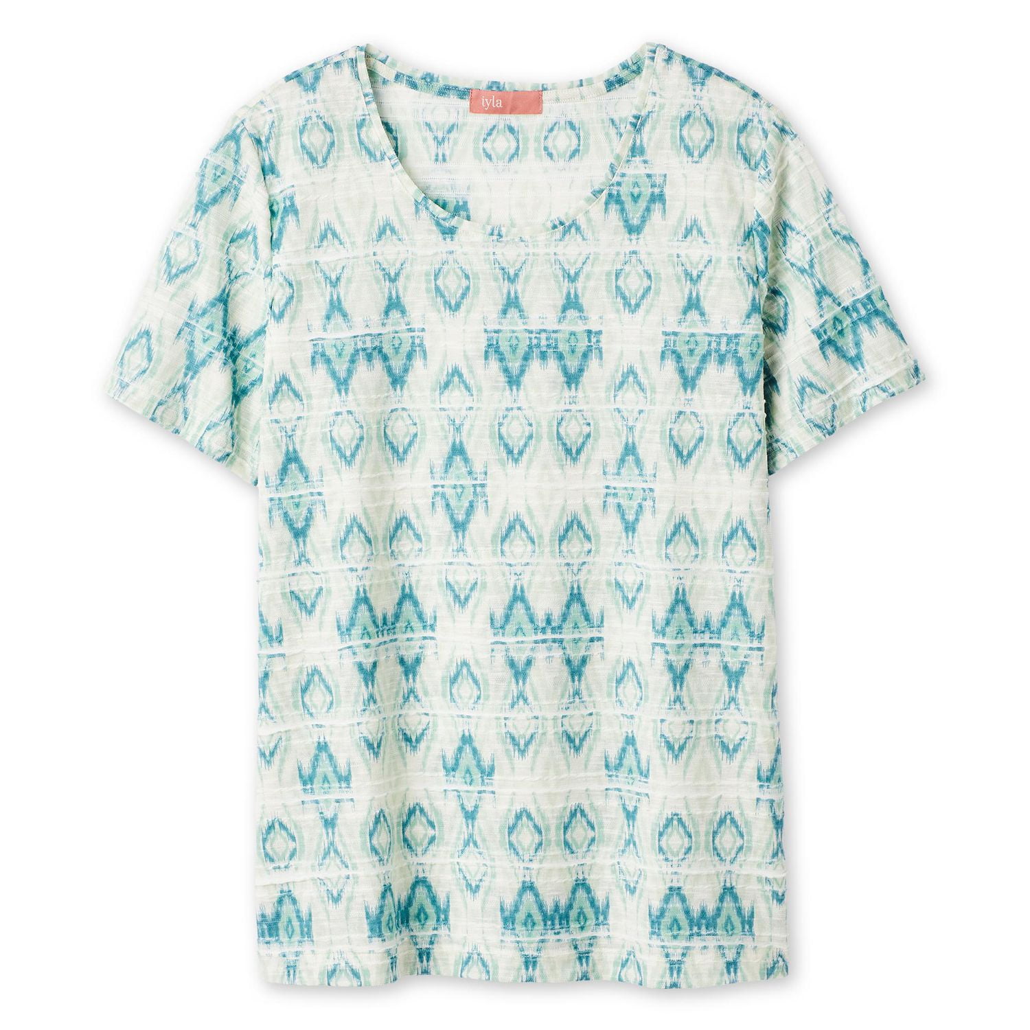 Click here for Iyla Womens Printed Jacquard T-Shirt L prices